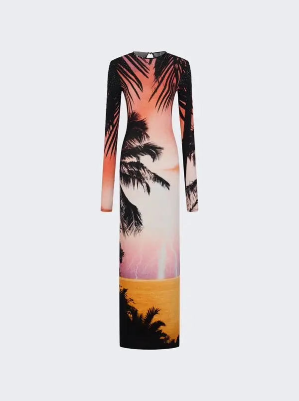 Rabanne Thunderstorm Printed Maxi Dress - Multi