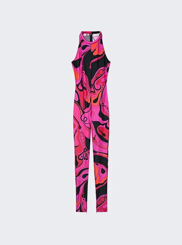 Emilio Pucci Orchidee Print Long Jumpsuit - Pink