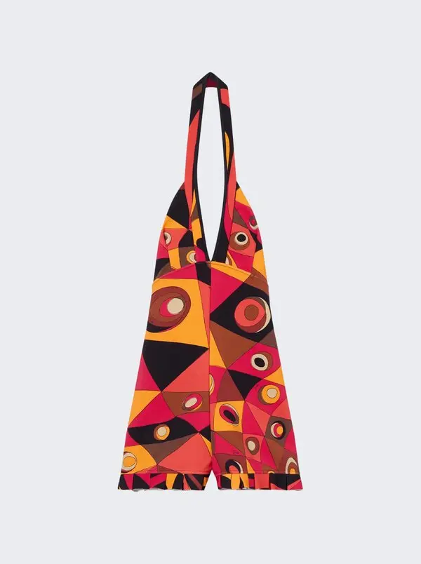 Emilio Pucci Printed Stretch Viscose Jumpsuit - Orange