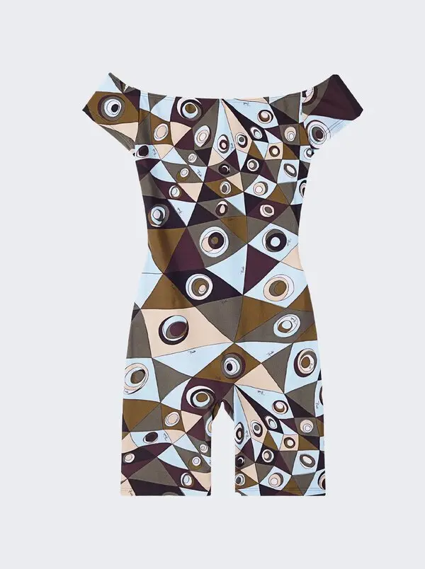 Emilio Pucci Off-the-shoulder Fitted Jumpsuit - Multi