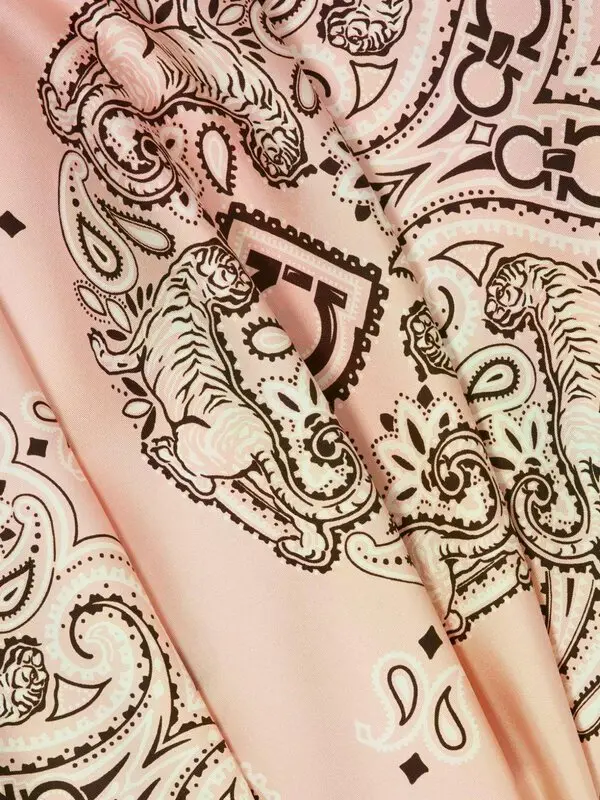 FERRAGAMO Paisley Print Silk Scarf