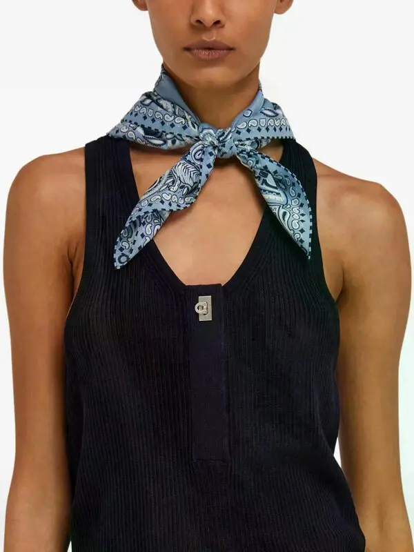 FERRAGAMO Arabesque Print Bandana