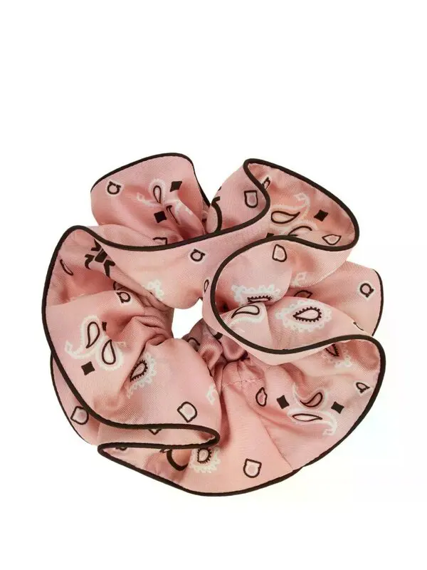 FERRAGAMO Arabesque Print Silk Scrunchie