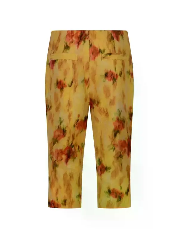 GANNI Floral Print Capri Trousers