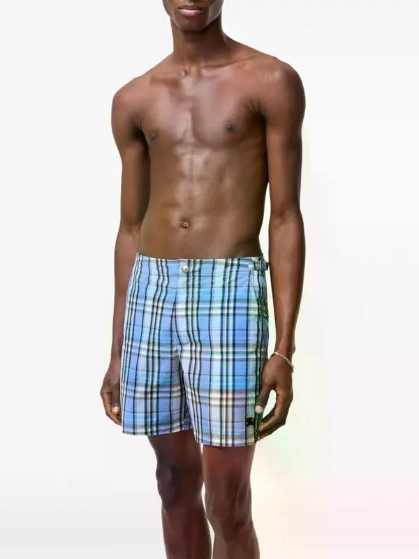 Burberry Seersucker Check Swim Shorts