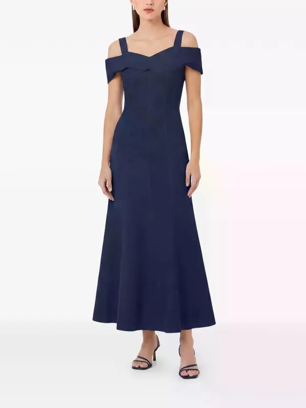 NICHOLAS Ivana Off-shoulder Dress - Blue