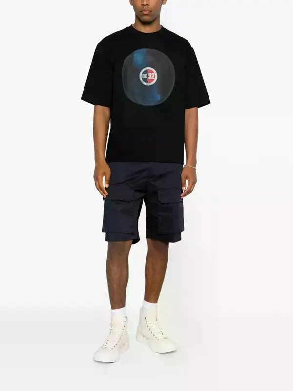 LES HOMMES Cargo Pocket Shorts - Blue