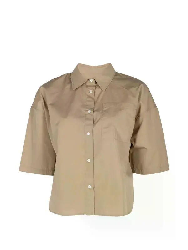 Citizens Of Humanity Cropped Cape Shirt - Neutrals