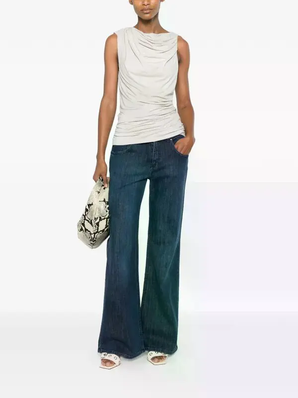 GOD SAVE DENIM Dalia Faded Wide-leg Jeans