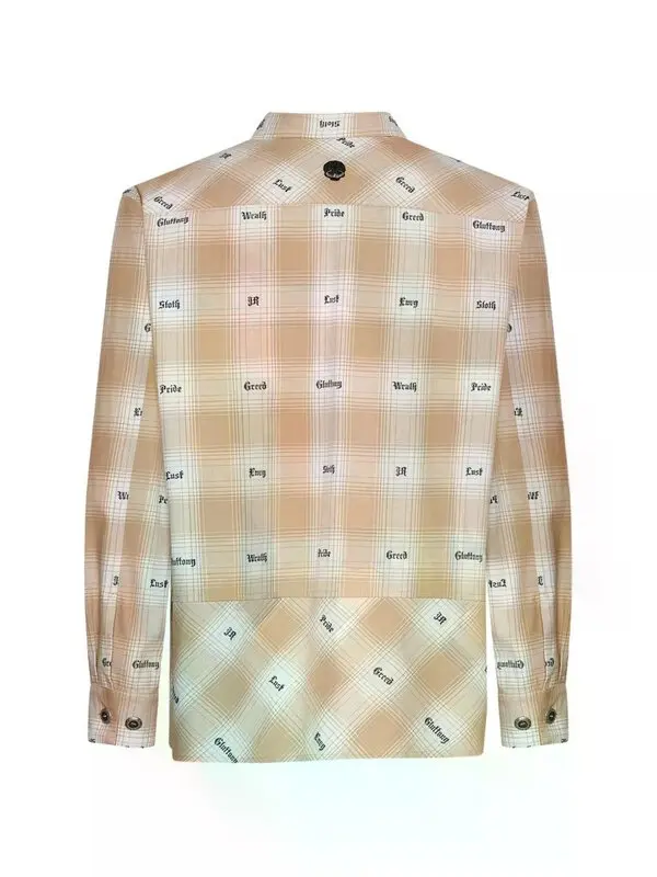 John Richmond Plaid-check Shirt - Neutrals