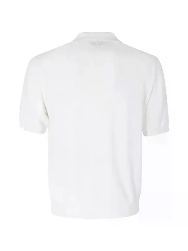 KANGRA Knitted Short-sleeve T-shirt - White