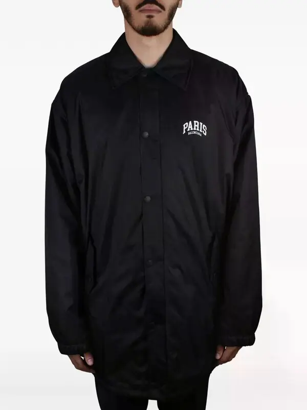Balenciaga Logo Print Shirt Jacket