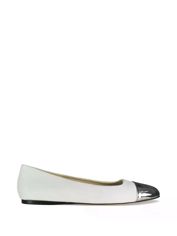 JIMMY CHOO Watson Cap-toe Ballet Flats