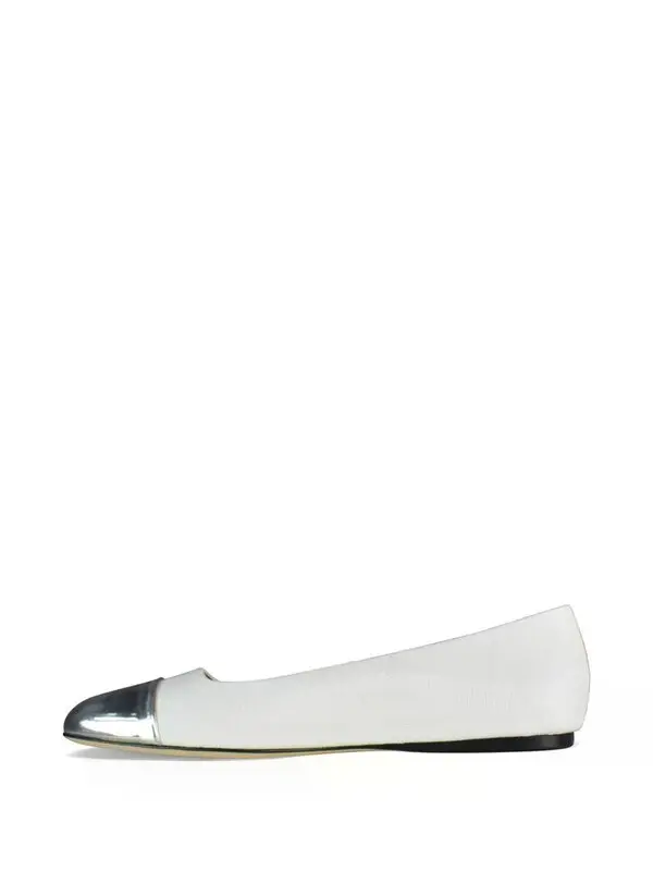 JIMMY CHOO Watson Cap-toe Ballet Flats
