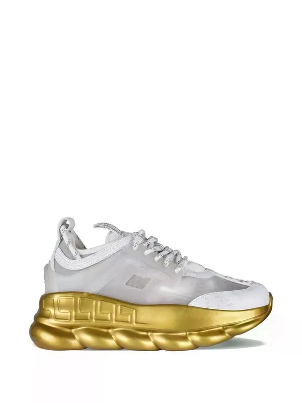 Versace Chain Reaction Sneakers - White