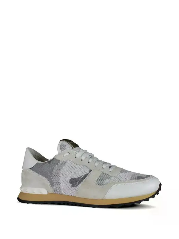 Valentino Garavani Camouflage Rockrunner Sneakers - White