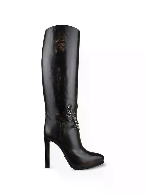 Ralph Lauren Remmy Sequin-embellished Boots - Brown