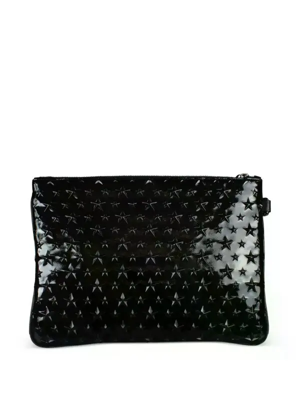 JIMMY CHOO Derek Embossed-star Clutch Bag