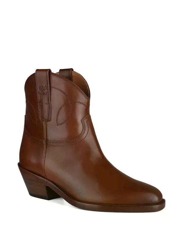 Ralph Lauren Jayme Decorative-stitch Cowboy Boots