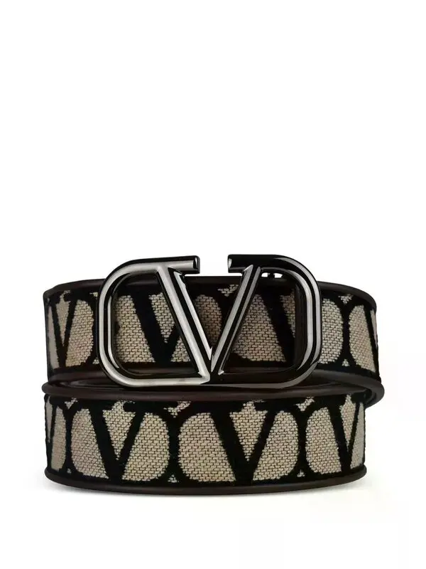 Valentino Garavani Vlogo Monogram Belt - Neutrals