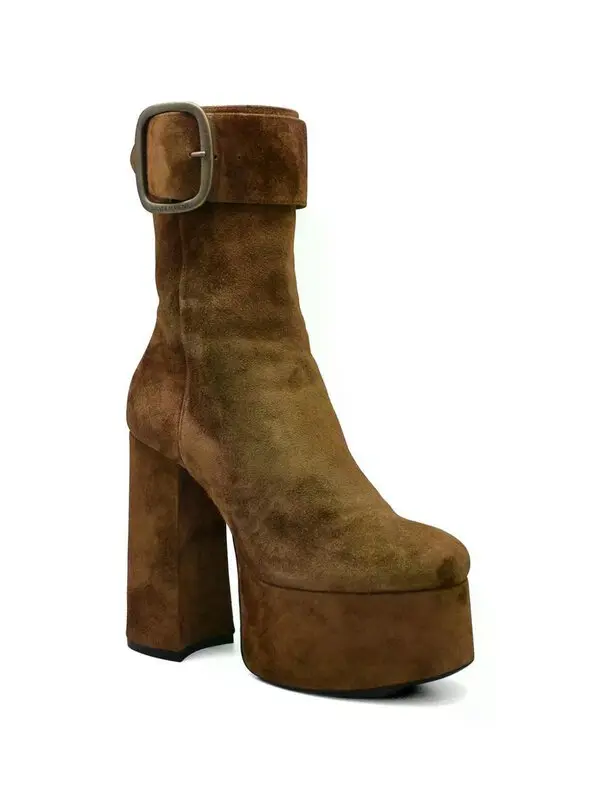 Saint Laurent Billy Buckle Platform Boots
