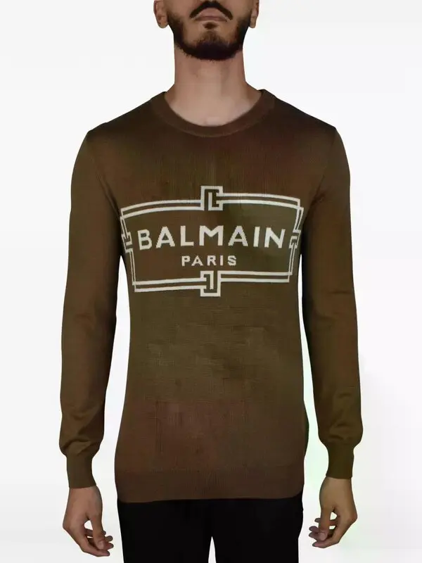 Balmain Logo Long-sleeved Sweater