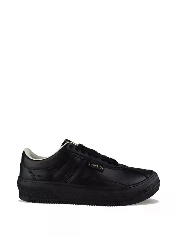 LANVIN Logo Leather Sneakers