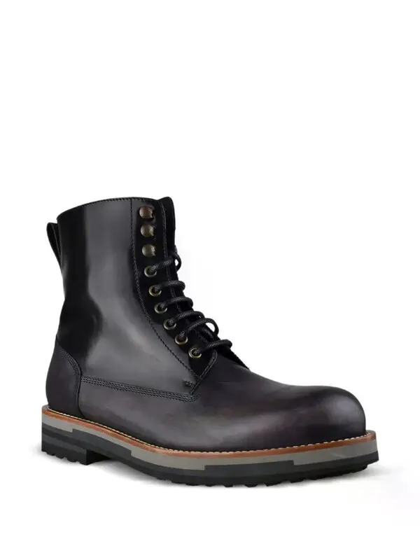 Dolce & Gabbana Lace-up Leather Ankle Boots