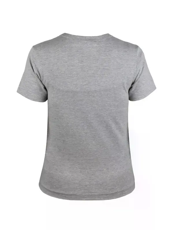 Comme Des Garçons Heart Print Cotton T-shirt - Grey