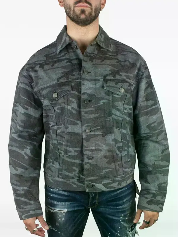 Balenciaga Camouflage Denim Jacket