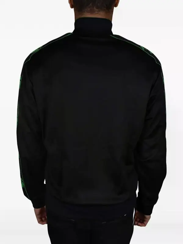 Off-White Logo-print High Collar Zip Sweatshirt