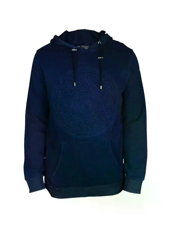 Balmain Embossed Logo Hoodie