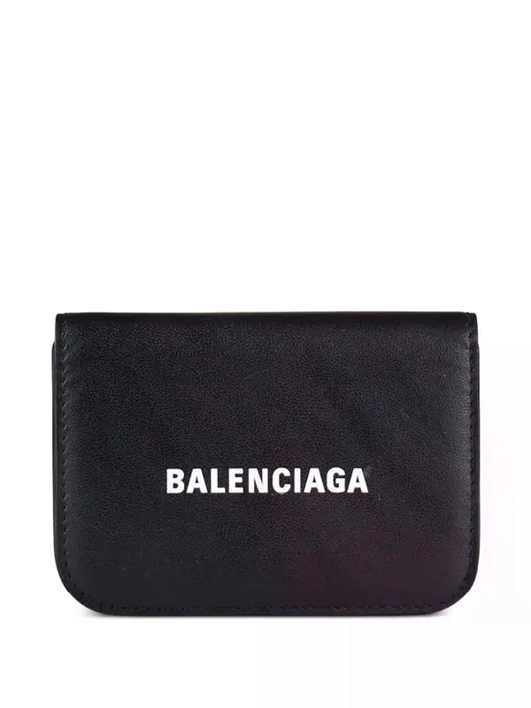 Balenciaga Logo-detail Wallet - Black