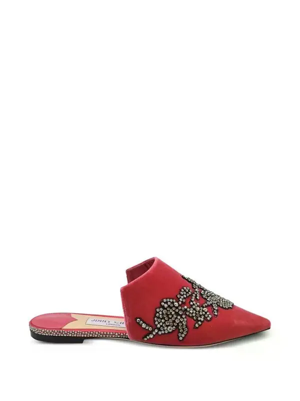 JIMMY CHOO Rachel Crystal-embellishment Mules