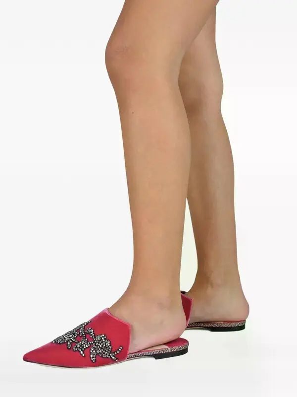 JIMMY CHOO Rachel Crystal-embellishment Mules