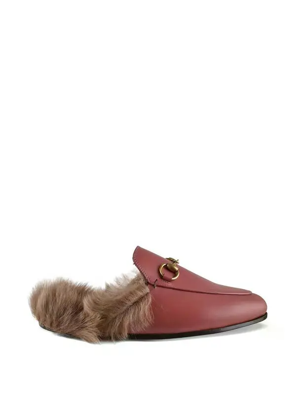 Gucci Princetown Horsebit Mules - Pink