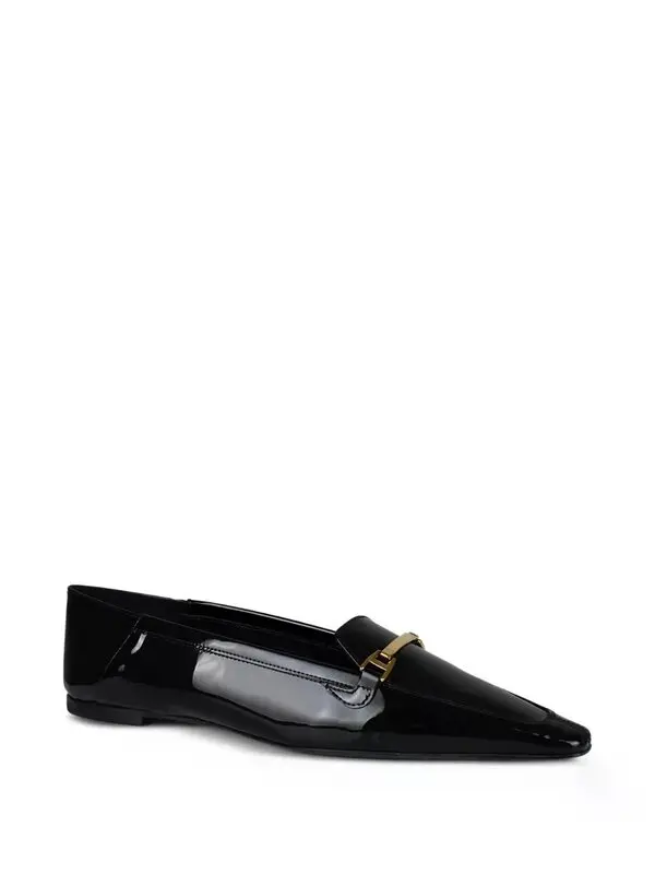 Saint Laurent Chris Horsebit Detail Pointed Loafers