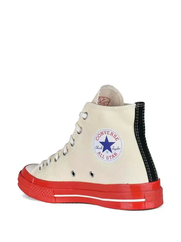 CONVERSE X COMME DES GARONS PLAY Heart Logo High-top Sneakers - Neutrals