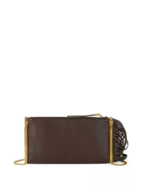 Elisabetta Franchi Fringed Leather Shoulder Bag