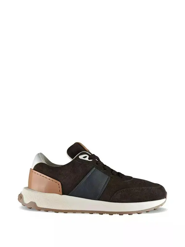 TOD'S Suede Lace-up Sneakers - Brown