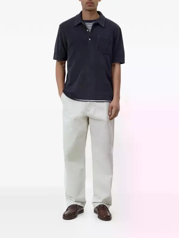 Closed Terry-cloth Chest-pocket T-shirt