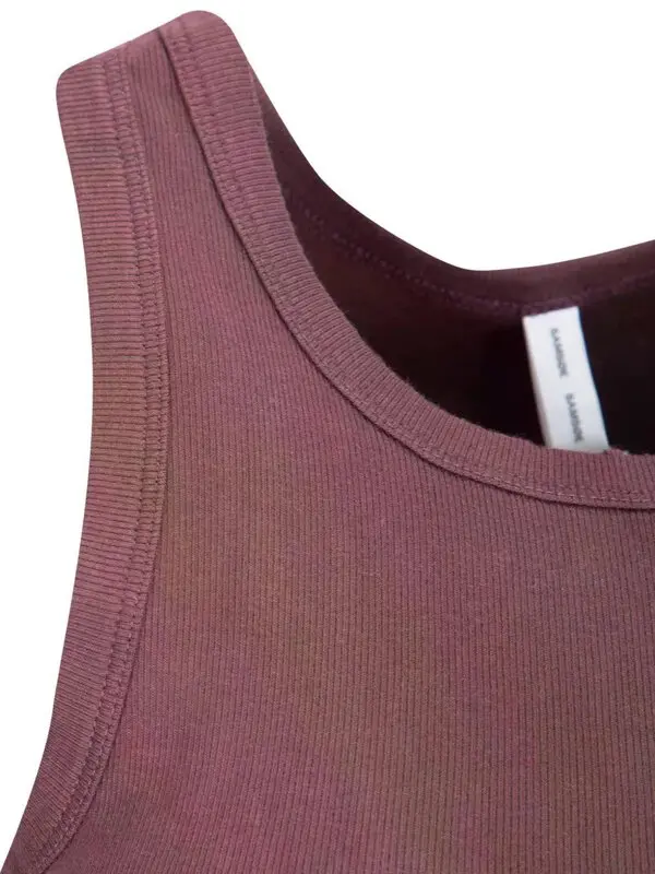 SAMSOE SAMSOE Alexo Ribbed Knit Tank Top - Red