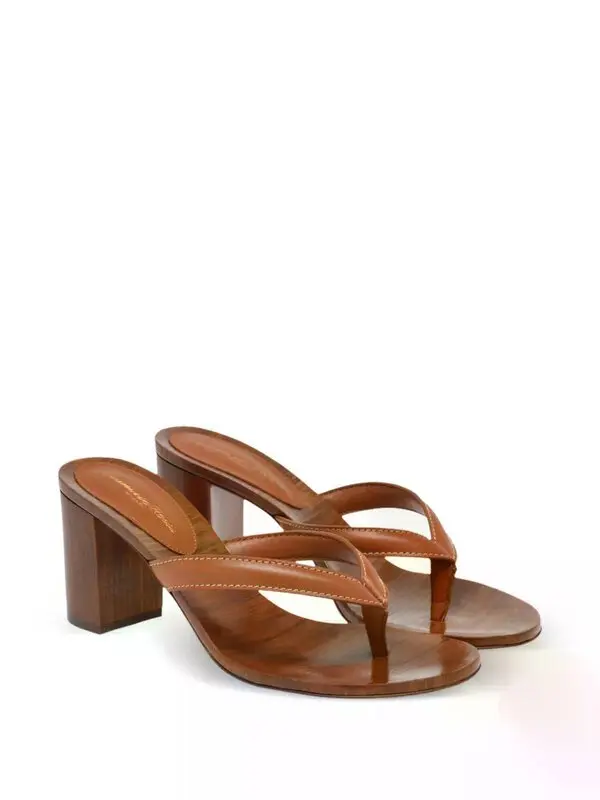 GIANVITO ROSSI Thong Strap Sandals - Brown