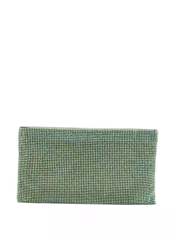 Benedetta Bruzziches Crystal Embellished Shoulder Bag - Green
