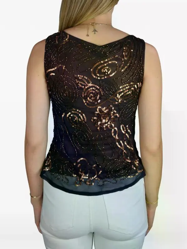 MARLY´S Sequined Pattern Tank Top