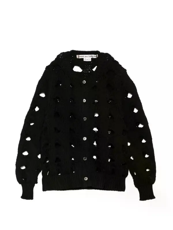 Comme Des Garçons Chunky-knit Cardigan