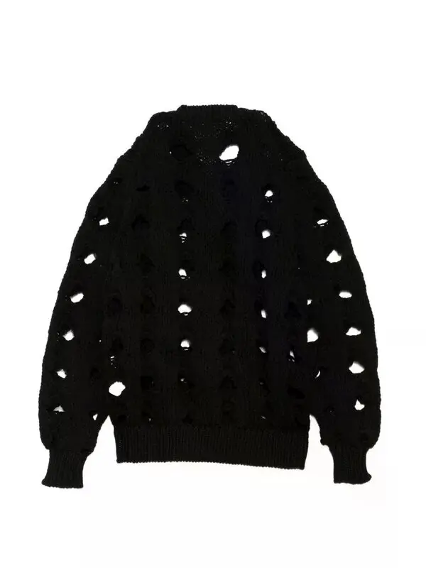 Comme Des Garçons Chunky-knit Cardigan
