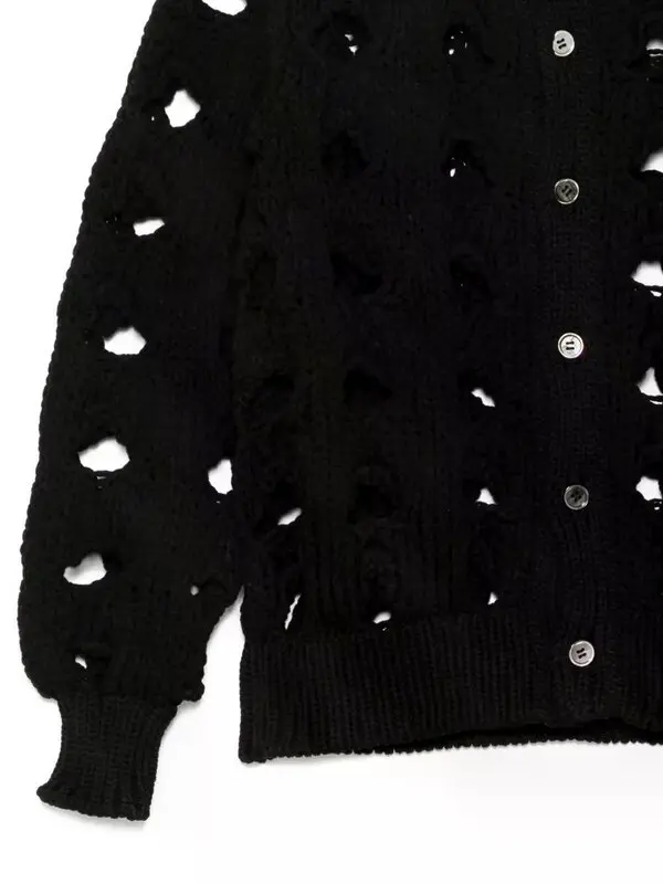 Comme Des Garçons Chunky-knit Cardigan
