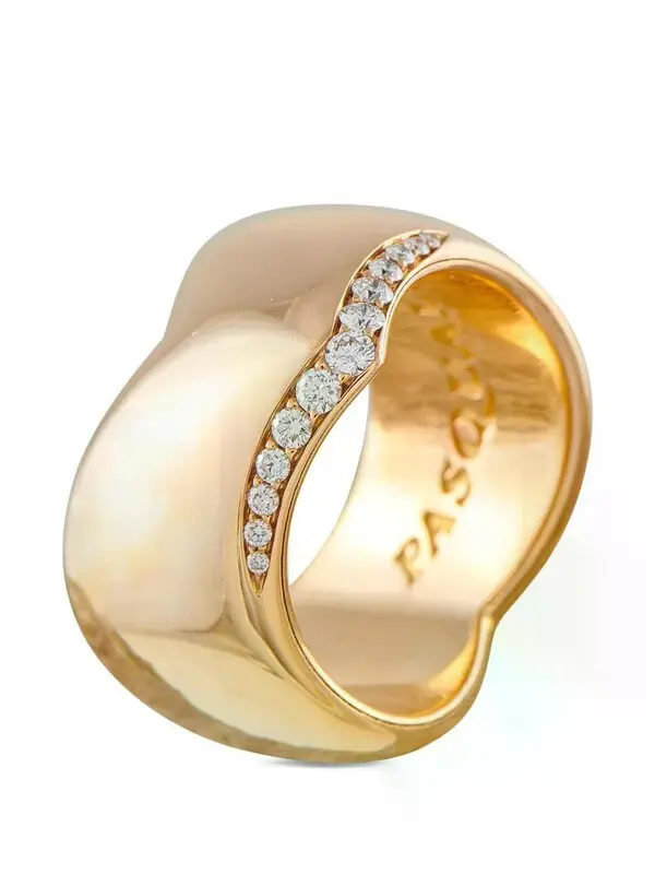Pasquale Bruni 18k Rose Diamond Pavé Band Ring