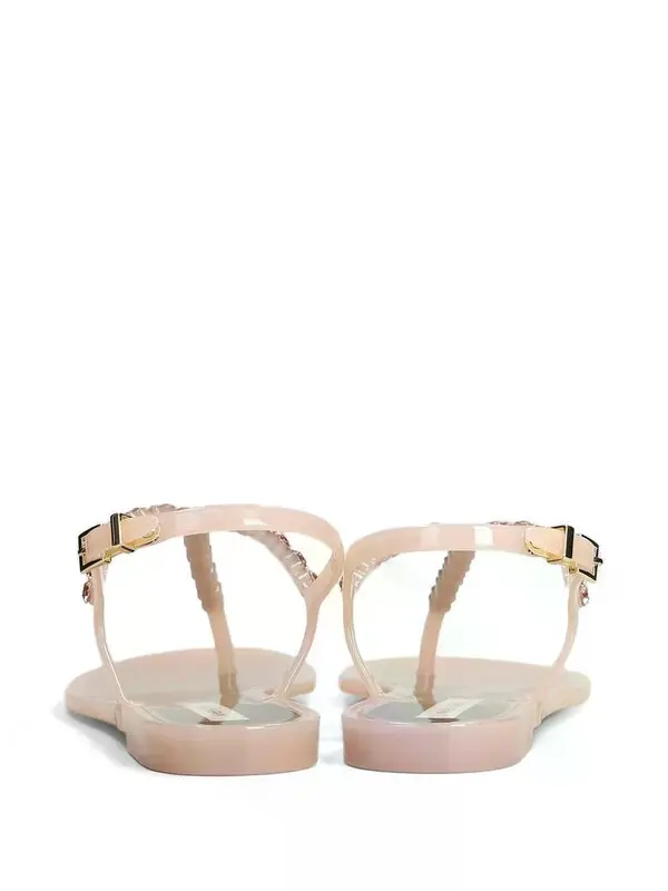 Menghi Bianca Crystal-embellished Slingback Sandals